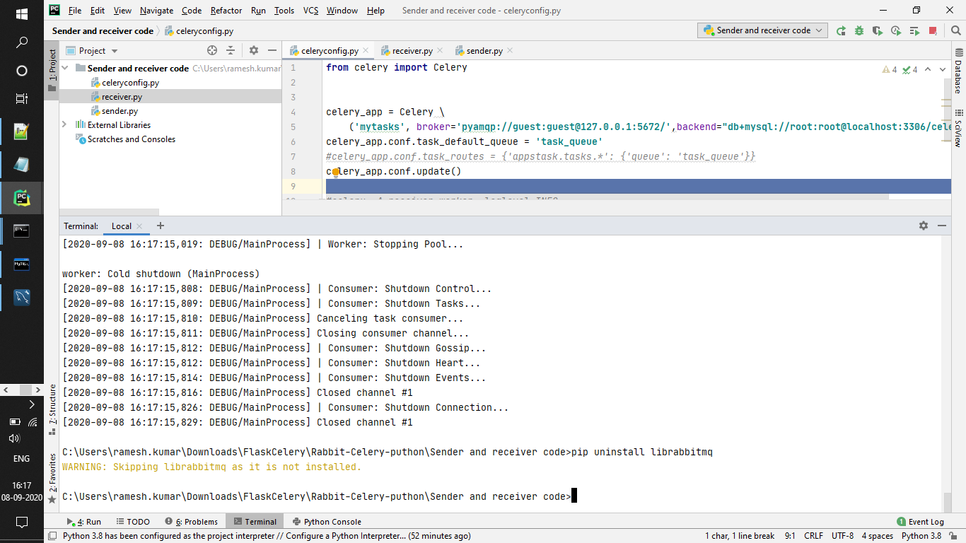 Received and deleted unknown message. Wrong destination issue · Issue ...