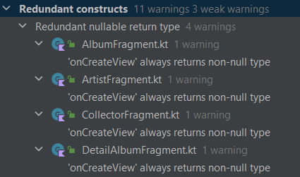 Redundant nullable return type · Issue #111 · hvaron83/MISW-4203-Moviles-EquipoDinamita · GitHub