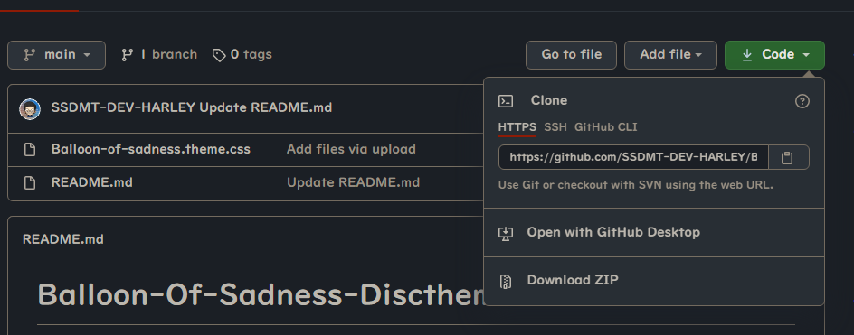 GitHub - Harleythetech/Balloon-Of-Sadness-Disctheme: Discord Theme Called "Balloon of Sadness ...
