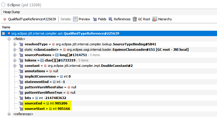 OOME during type reference search - same source multiple times in heap · Issue #308 · eclipse ...