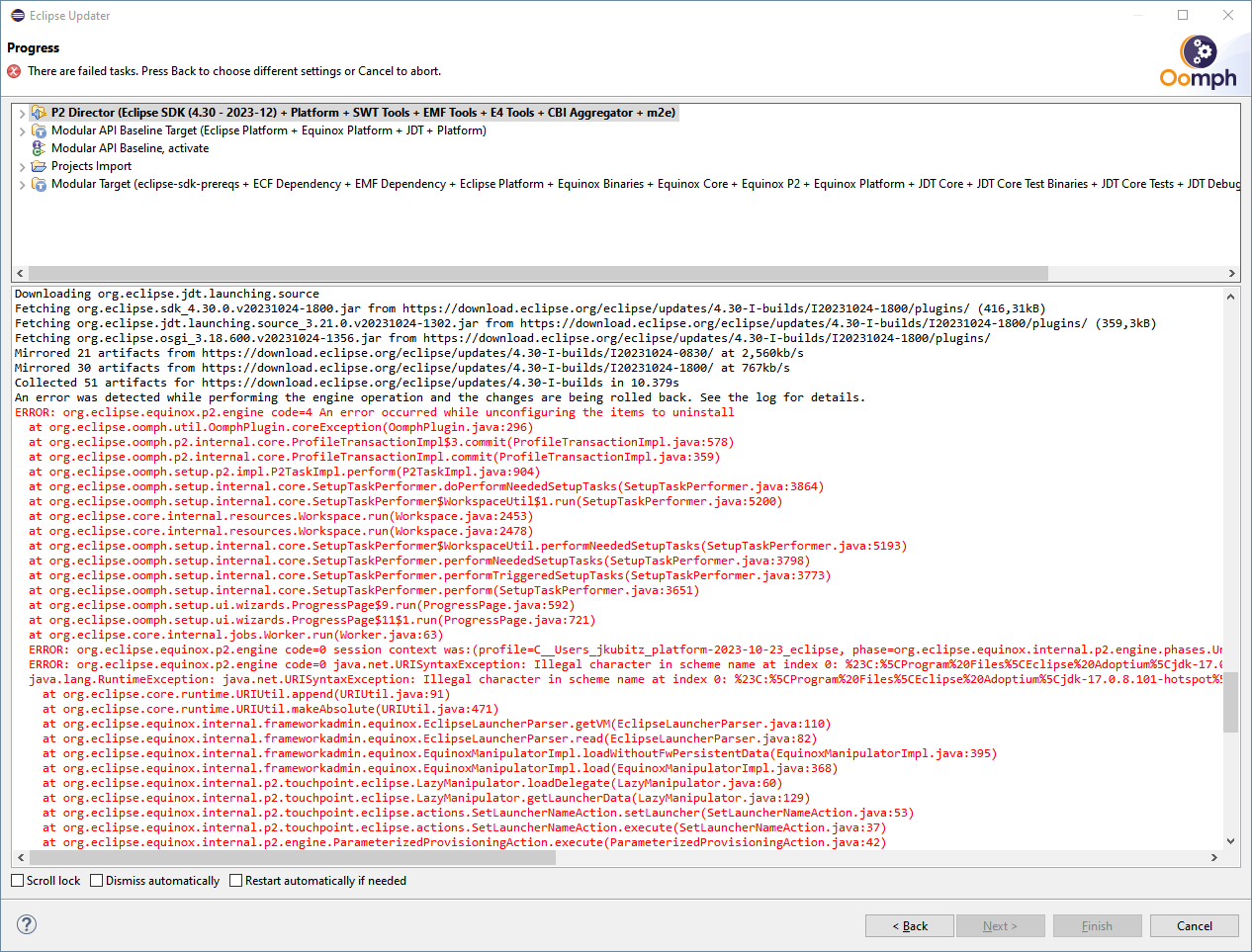URISyntaxException · Issue #361 · eclipse-equinox/p2 · GitHub