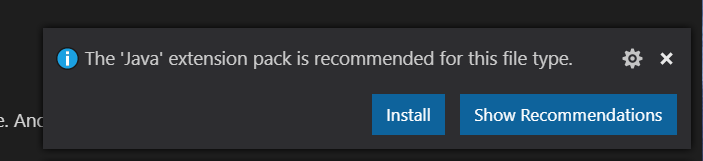 Extension pack recommendation message is too vague for users to know ...