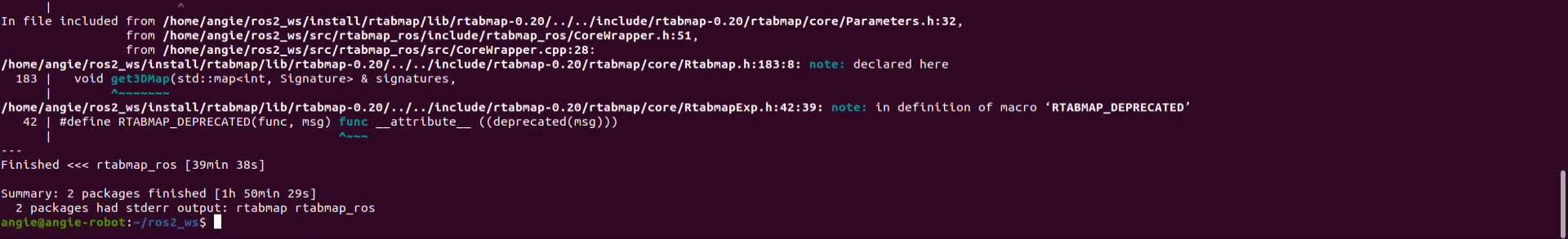 Error building rtabmap_ros for ROS2 Foxy · Issue #613 · introlab/rtabmap_ros · GitHub