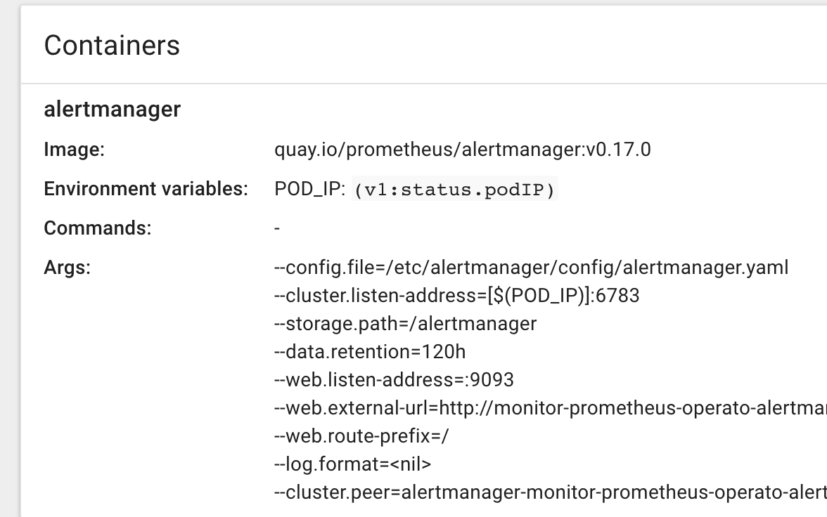 [stable/prometheus-operator] Add support log.format for alertmanager · Issue #14874 · helm ...