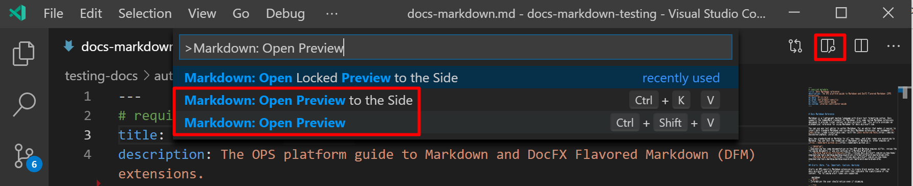 Markdown Preview only opens once. After closing Preview, unable to open again. · Issue #79827 ...