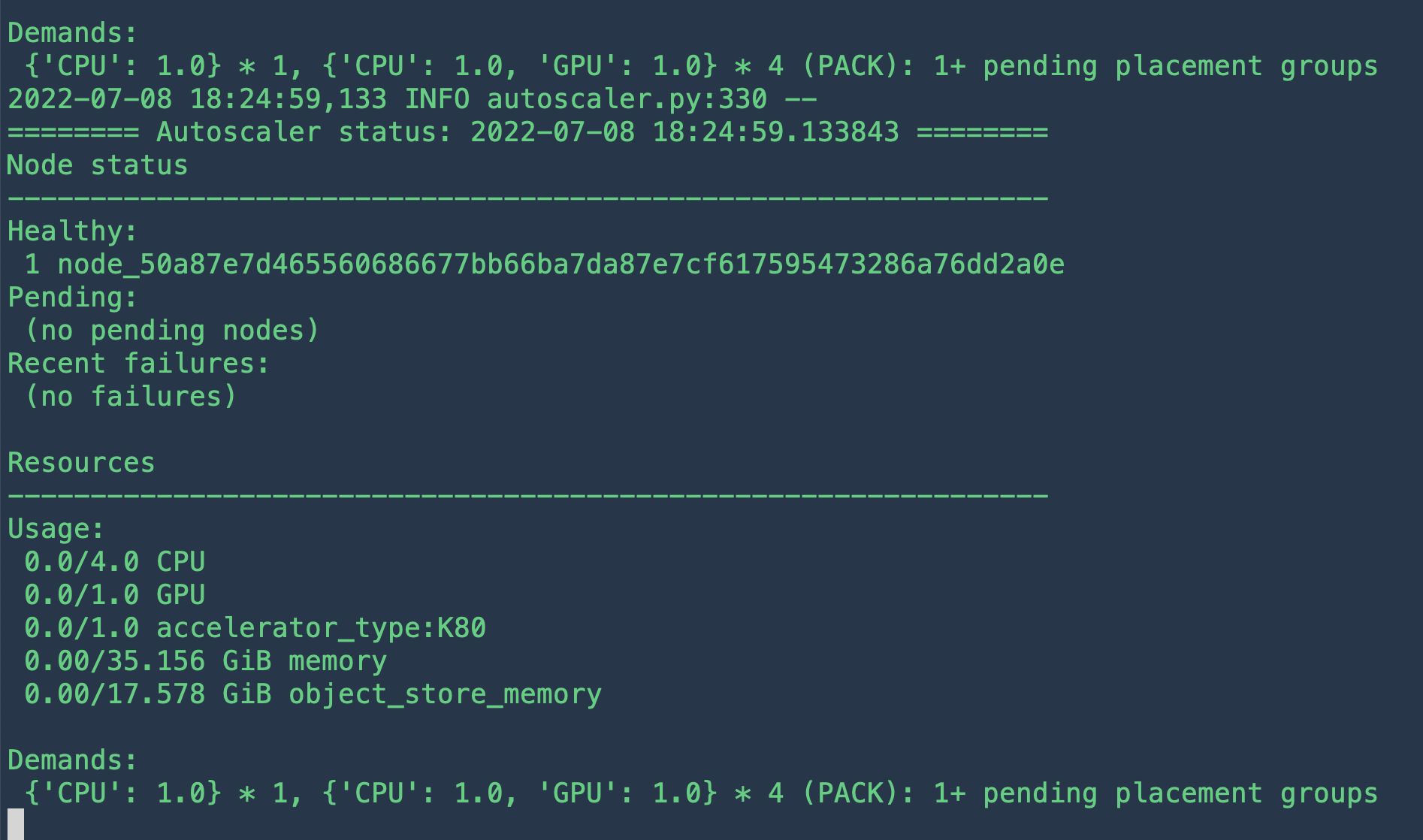 [autoscaler][rllib] RLlib cluster is not autoscaling up · Issue #26172 · ray-project/ray · GitHub