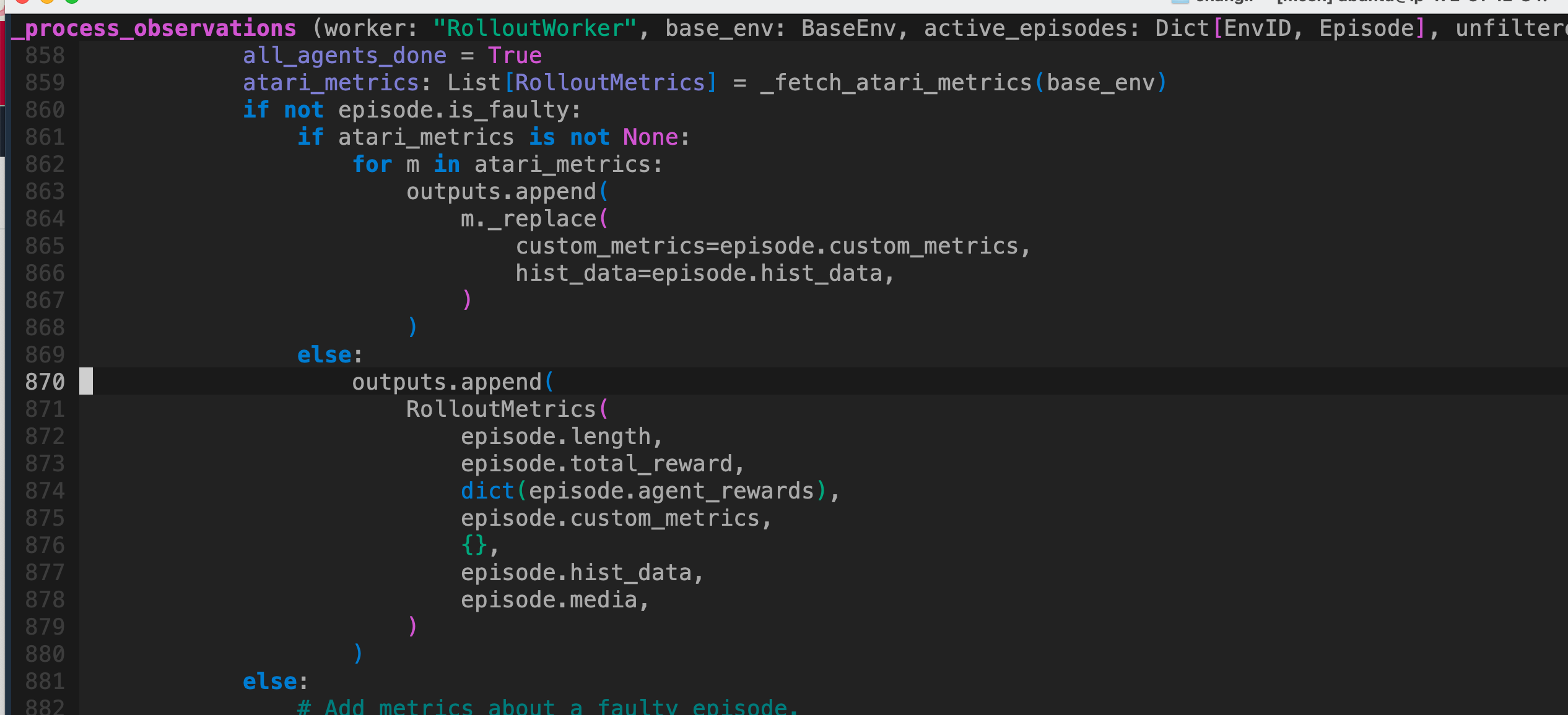 [RLLib] Customized metrics is missing the last observation · Issue #30213 · ray-project/ray · GitHub