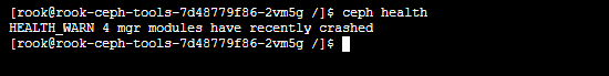 rook-ceph-tools (error initializing cluster client: ObjectNotFound('RADOS object not found ...