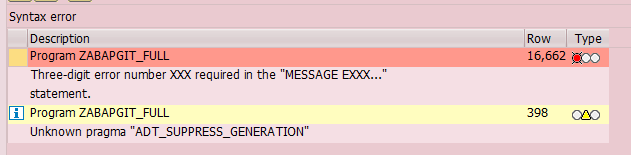 Activation error for ZABAPGIT three-digit number XXX required in the Message · Issue #2742 ...