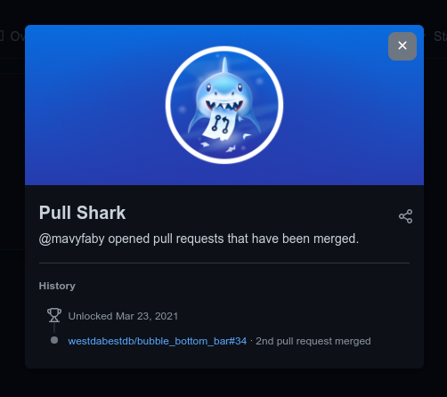 [Pull Shark Achievement] I have multiple pull requests to open-source projects but why there's ...
