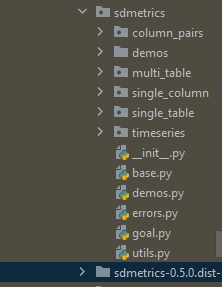 ModuleNotFoundError: No module named 'sdmetrics.reports' · Issue #284 · sdv-dev/SDMetrics · GitHub