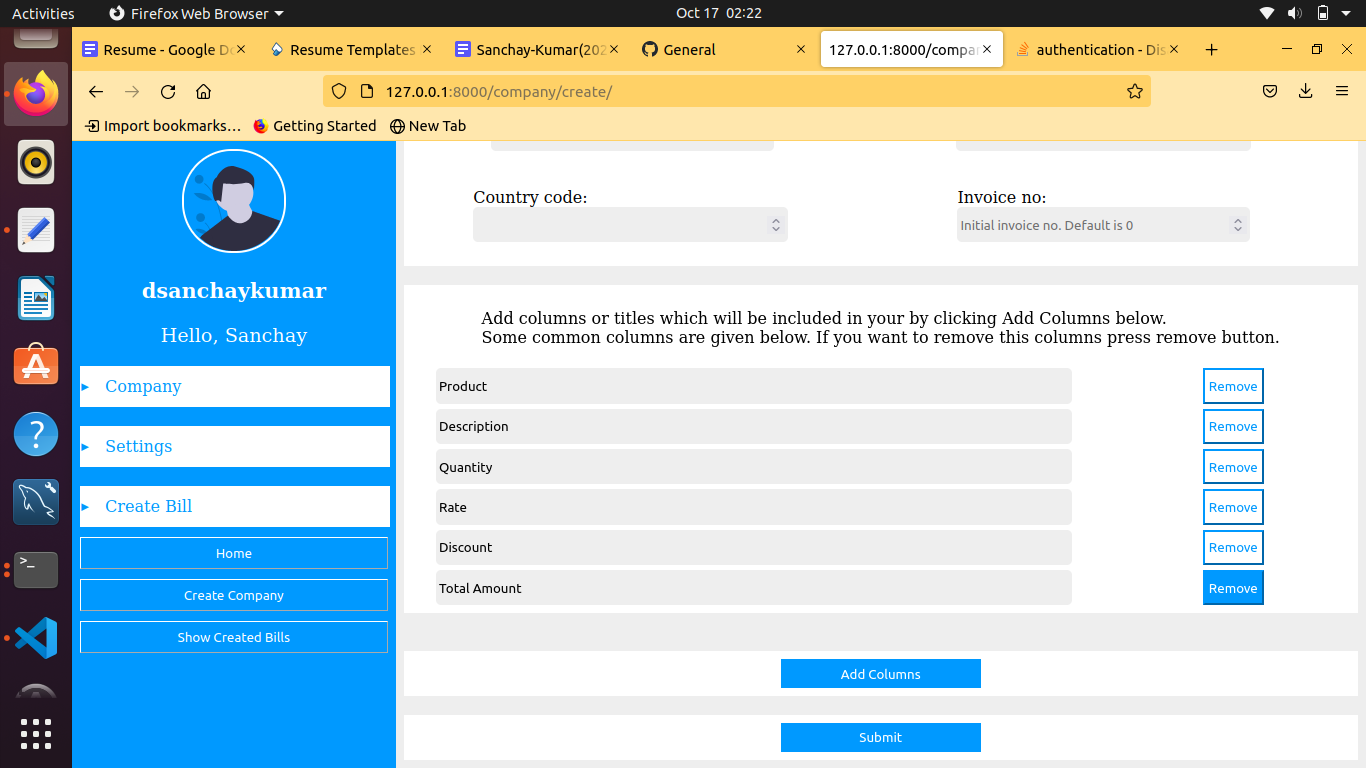 GitHub - kumar-sanchay/BillMachine