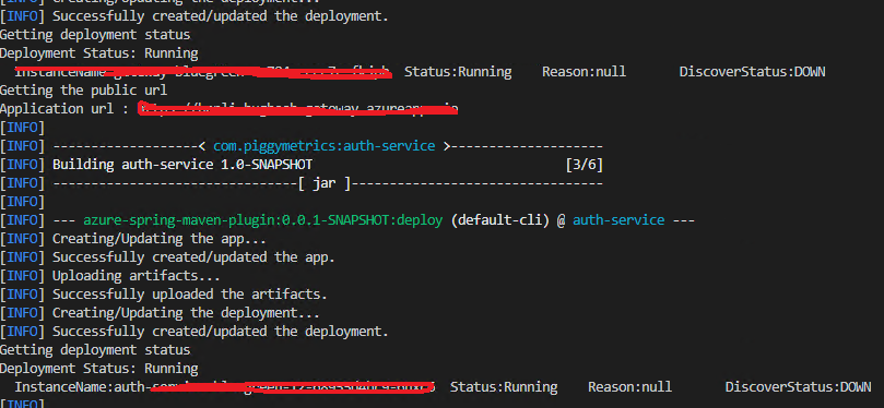 The confirm message of com.microsoft.azure:azure-spring-maven-plugin:0.0.1-SNAPSHOT:deploy is ...
