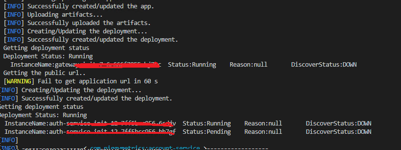 The Confirm Message Of Commicrosoftazureazure Spring Maven Plugin001 Snapshotdeploy Is
