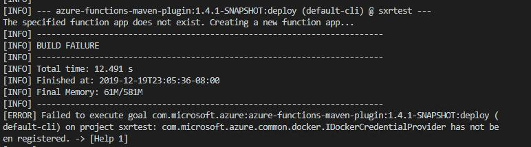 Can't run docker command · Issue #965 · microsoft/azure-maven-plugins · GitHub
