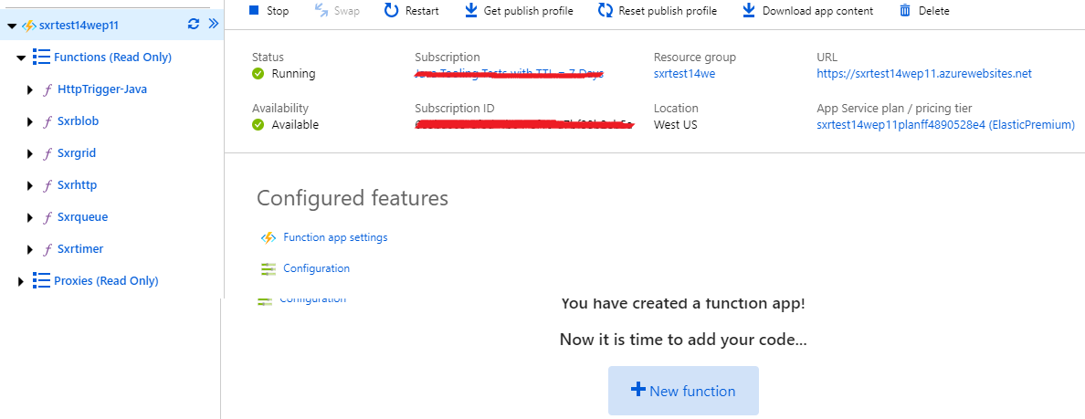 Use Dedicated / Premium pricing tier to deploy under windows runtime, function app is not ...