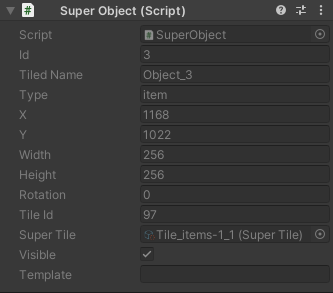 When importing map with "Tiles as Objects", Type property is not set correctly on SuperObject ...