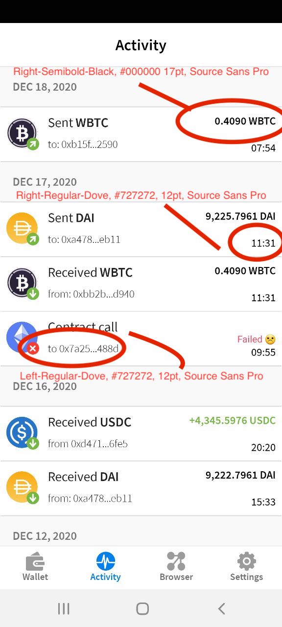Improve the Activity cell styles · Issue #1697 · AlphaWallet/alpha-wallet-android · GitHub