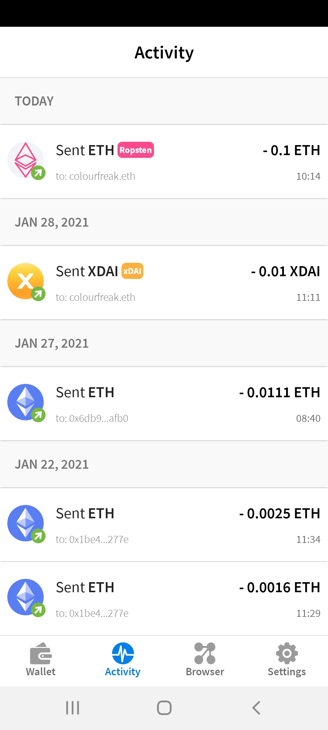 Improve the Activity cell styles · Issue #1697 · AlphaWallet/alpha-wallet-android · GitHub