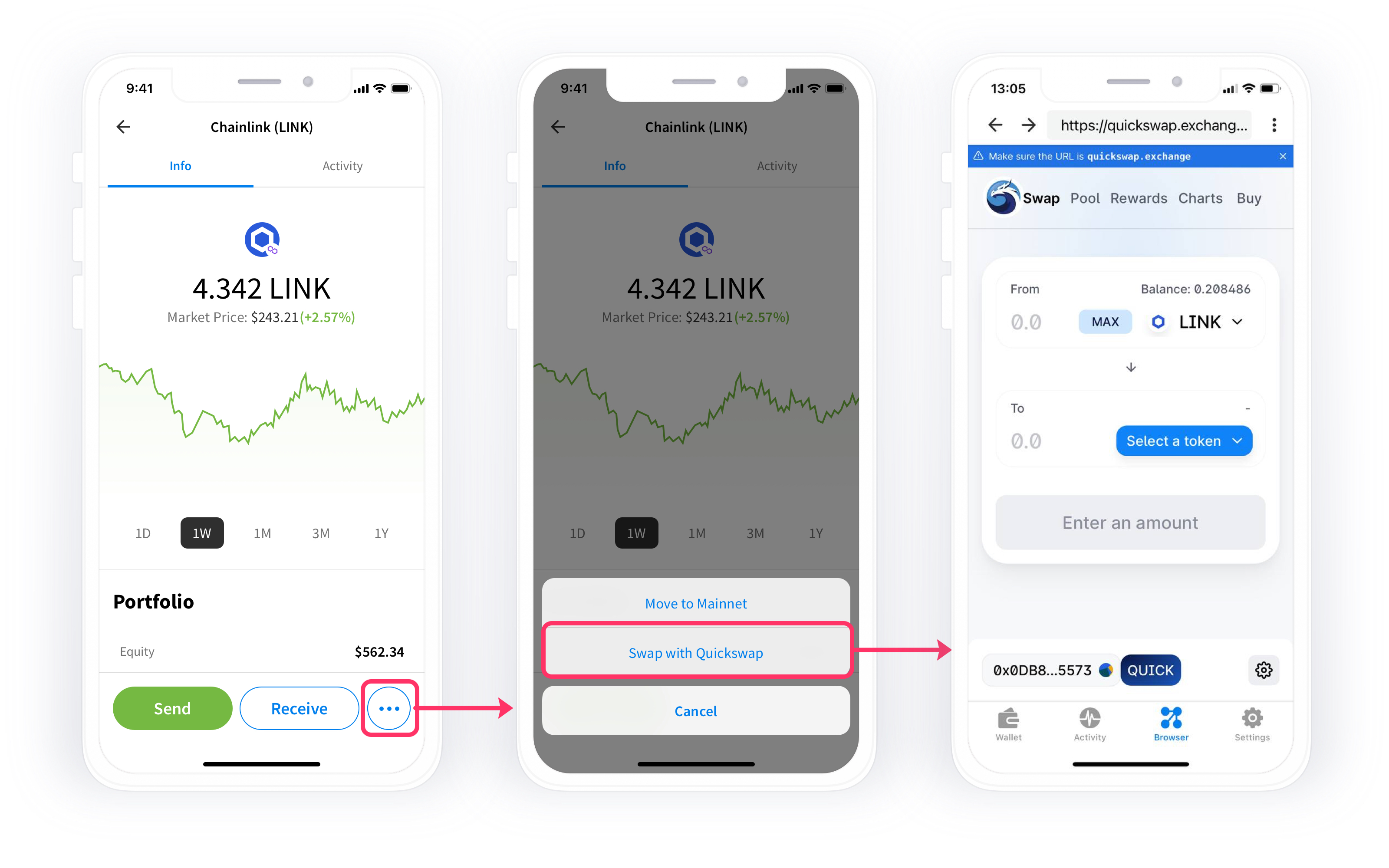 Add Custom Linking to Quickswap for tokens on Polygon · Issue #2808 · AlphaWallet/alpha-wallet ...