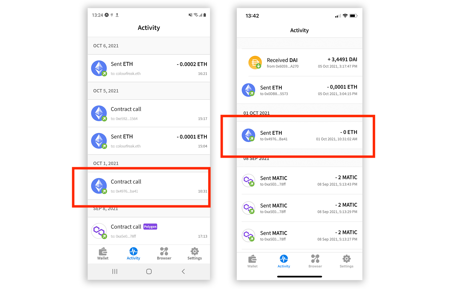 Activity changes (discussion only) · Issue #3278 · AlphaWallet/alpha-wallet-ios · GitHub