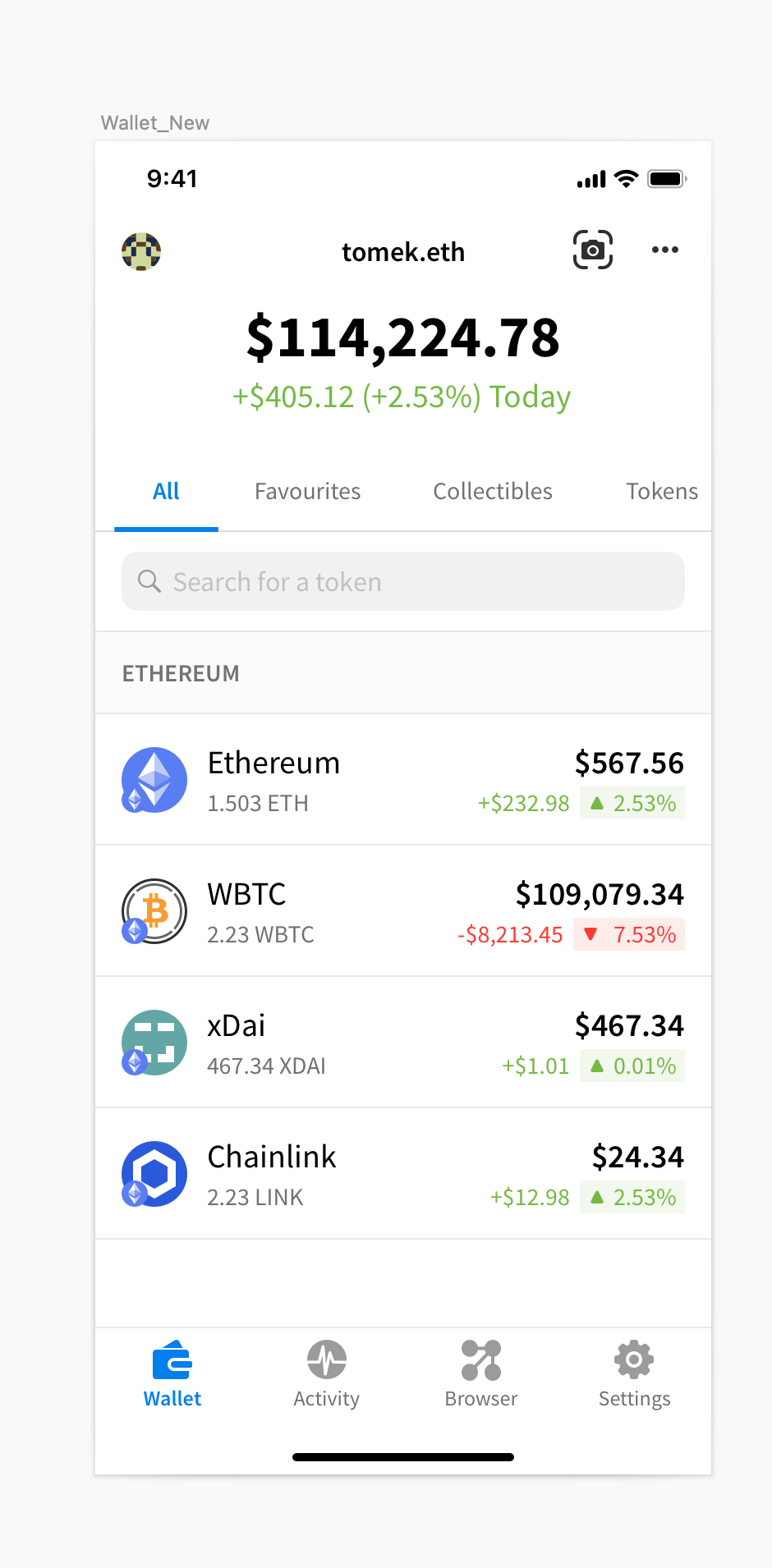 Sort tokens Value: Descending in the Wallet tab by default · Issue #3528 · AlphaWallet/alpha ...