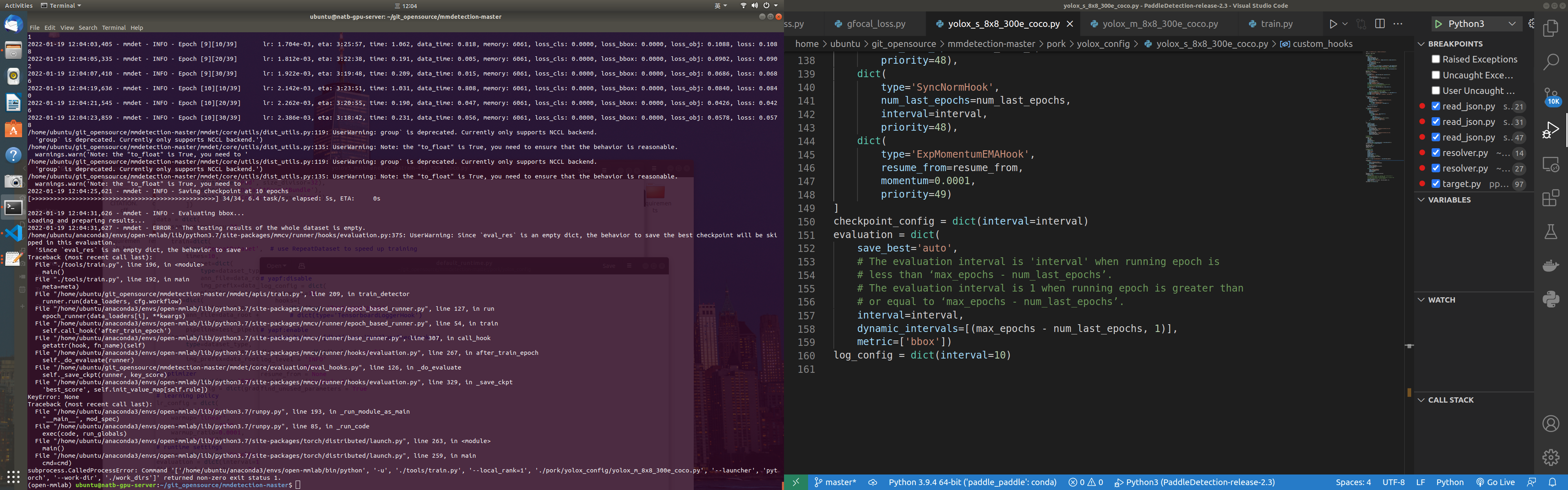 Error: 'eval_res' is empty · Issue #7034 · open-mmlab/mmdetection · GitHub