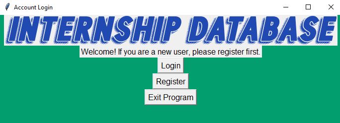 GitHub - Pmac101/Internship_Database: Internship database desktop application. Created with ...