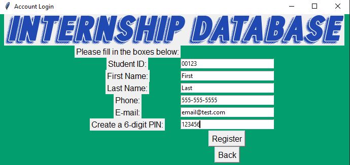 GitHub - Pmac101/Internship_Database: Internship database desktop ...