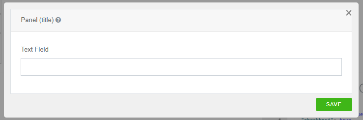 Question Modal Panel Set Text On Click To Set Value Button And Theme · Issue 5077