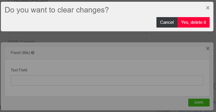 Question Modal Panel Set Text On Click To Set Value Button And Theme · Issue 5077