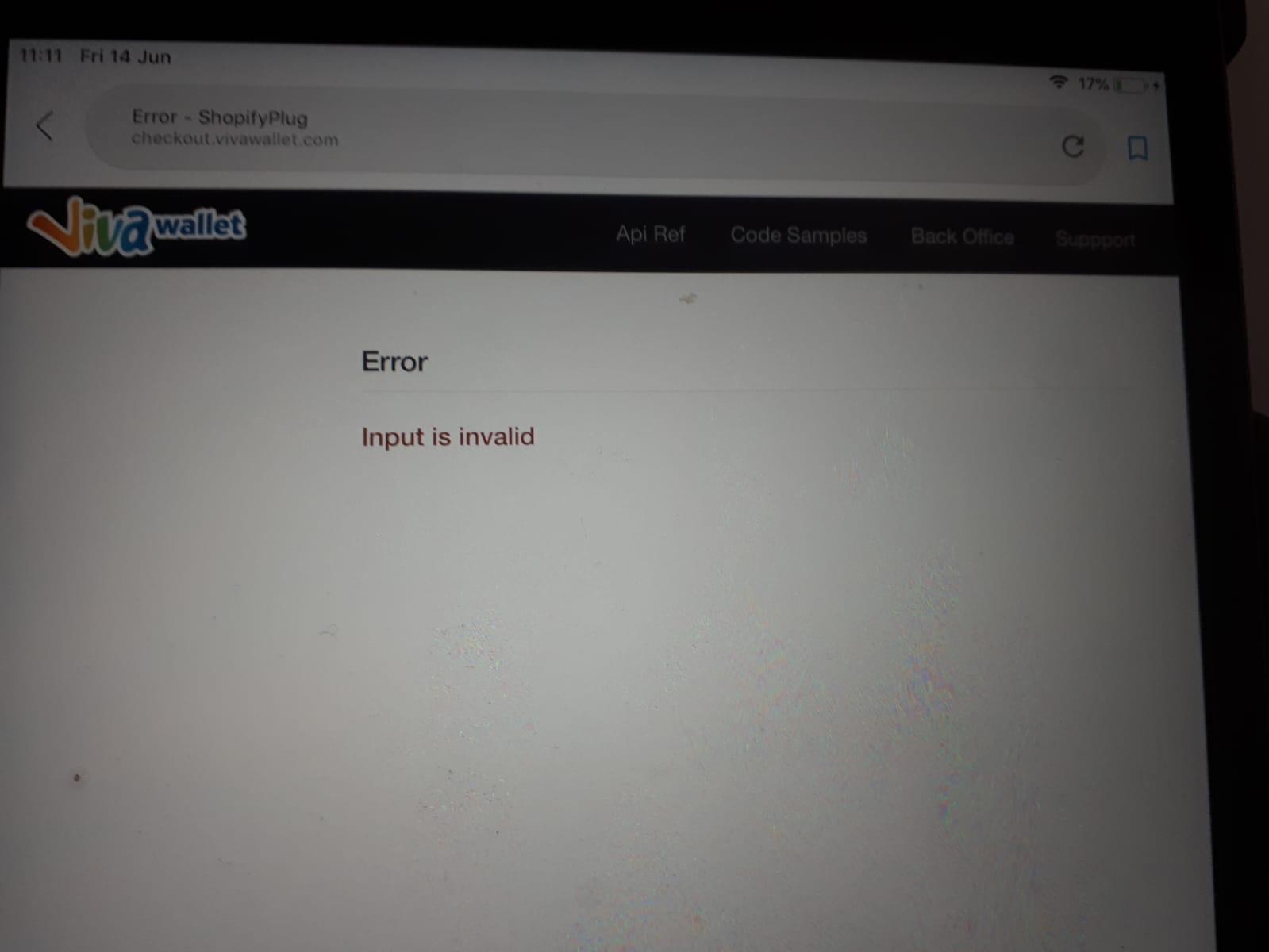 VivaWallet Shopify PlugIn Error · Issue #897 · VivaPayments/API · GitHub