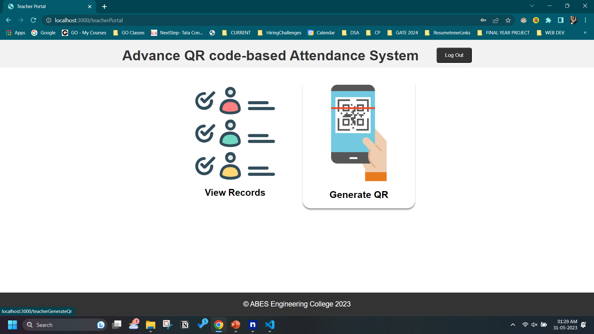 GitHub - sarangs722/QRCode-FacialRecog-Attendance-System: Dynamically ...