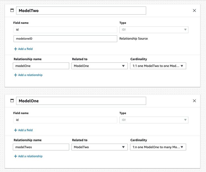 Failed: A hasOne relationship should be 1:1 · Issue #388 · aws-amplify/amplify-studio · GitHub