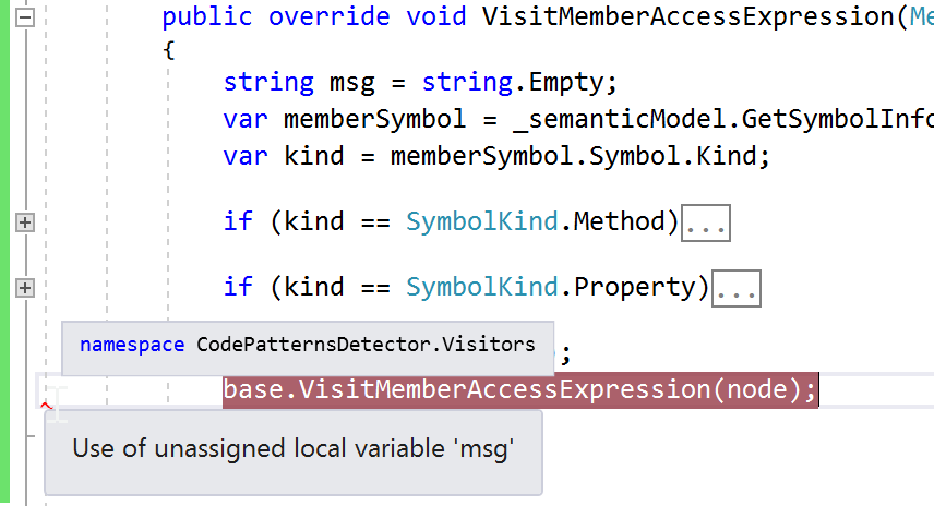 Wrong Squiggles On The Code Editor · Issue 23804 · Dotnetroslyn · Github