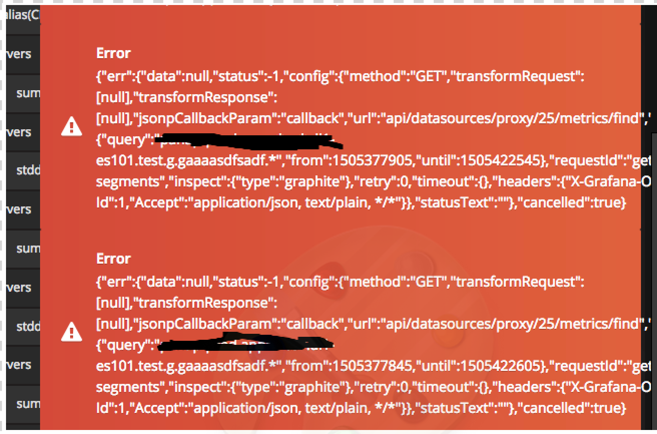 [BUG] typing entries for auto complete in metrics causes javascript ...