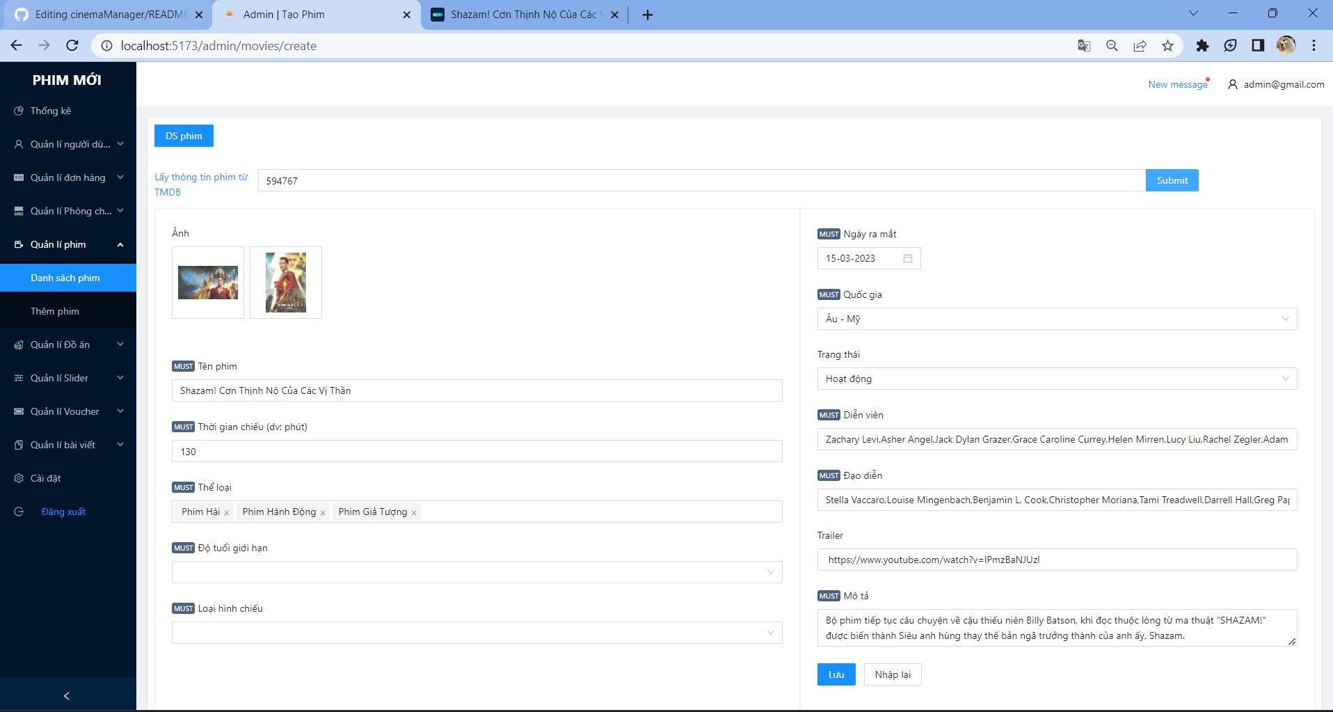 GitHub - phuongthaotrinh/cinemaManager