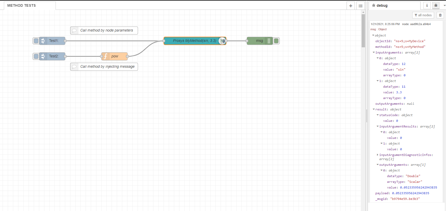 Opcua Method With Only One Input Argument Send Array Of Size 2 · Issue 250 · Mikakarailanode