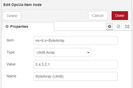OPCUA WRITE BYTE ARRAY · Issue #255 · mikakaraila/node-red-contrib-opcua · GitHub