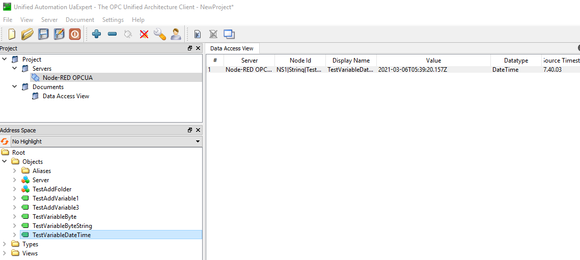 Adding item of datatype DateTime to OPC UA Server throws error · Issue ...