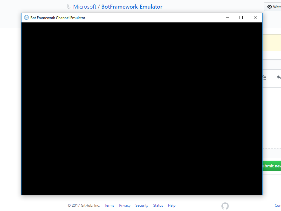 Can not start the app (black screen) · Issue #357 · microsoft/BotFramework-Emulator · GitHub