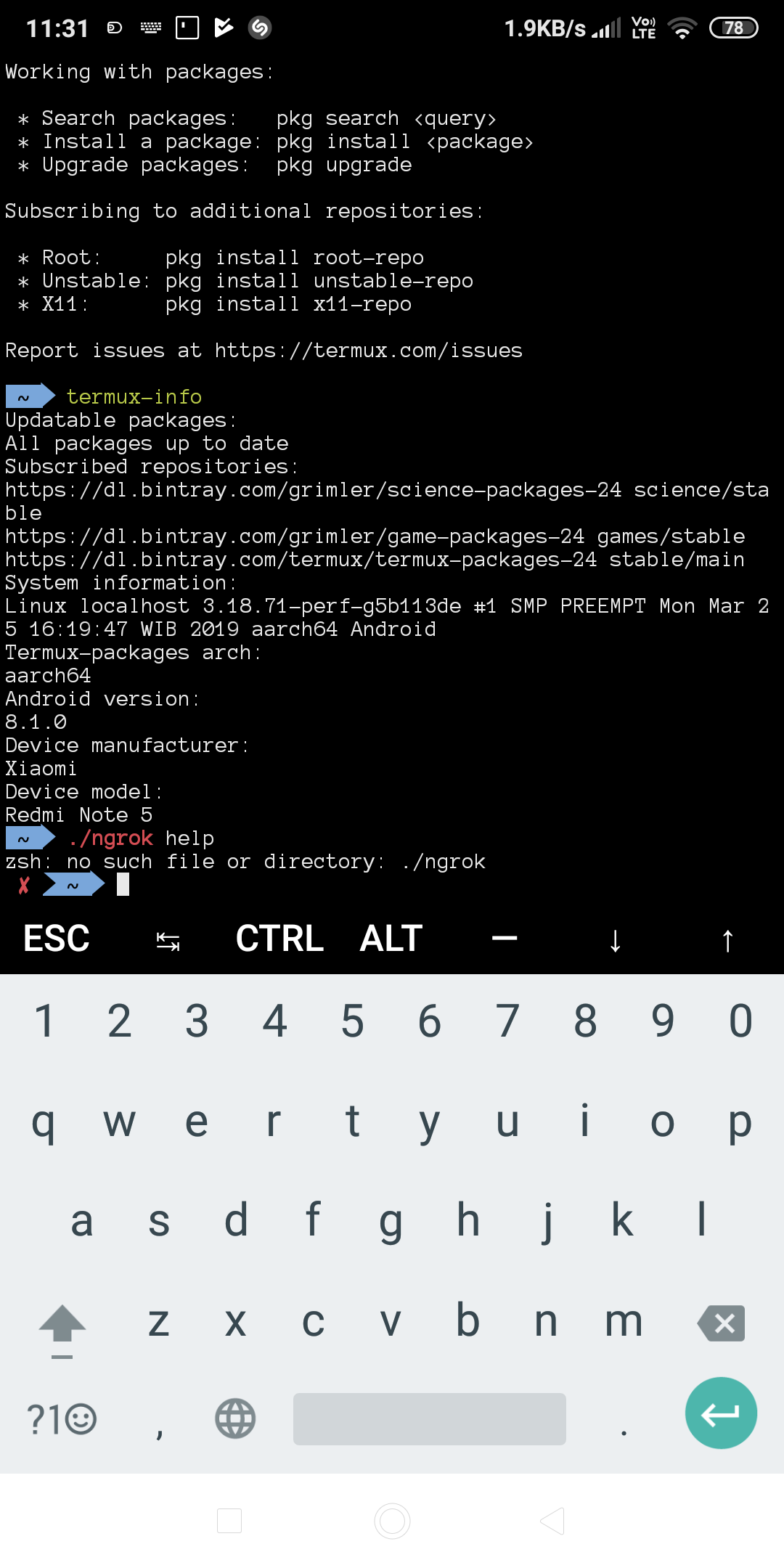 Ngrok installation · Issue #4021 · termux/termux-packages · GitHub