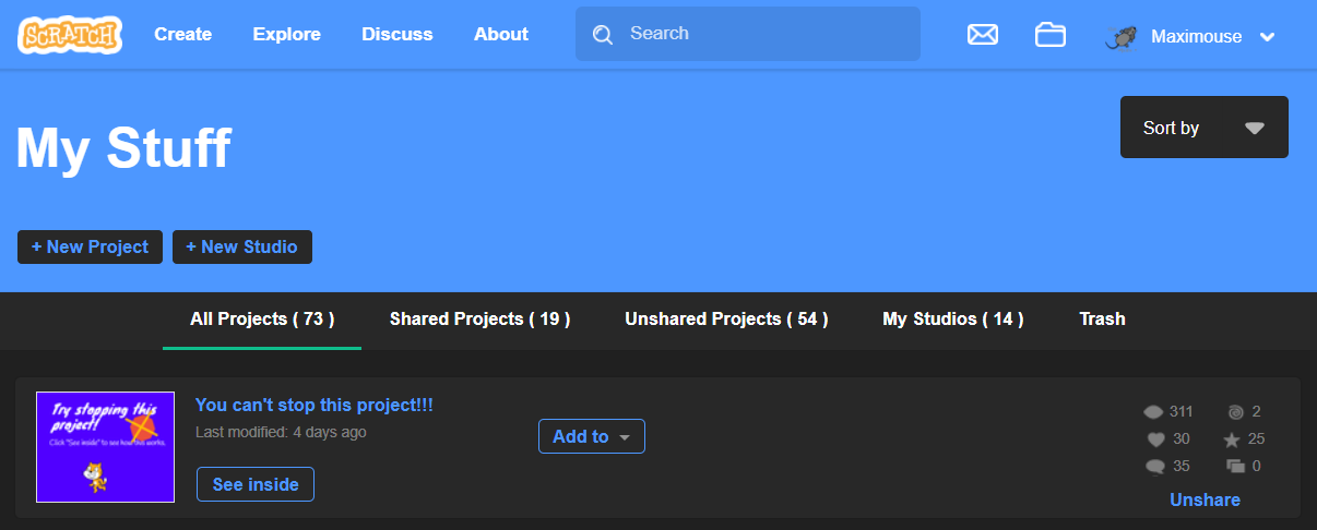 Change CSS of My-stuff + 2.0 - 3.0 · Issue #3136 · ScratchAddons/ScratchAddons · GitHub