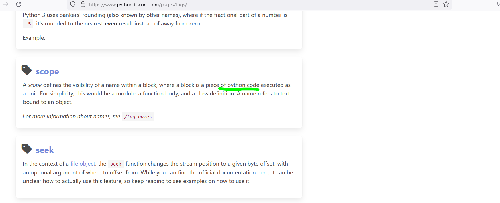 Inconsistency in Capitalization of "Python" in Tag Descriptions · Issue #1044 · python-discord ...