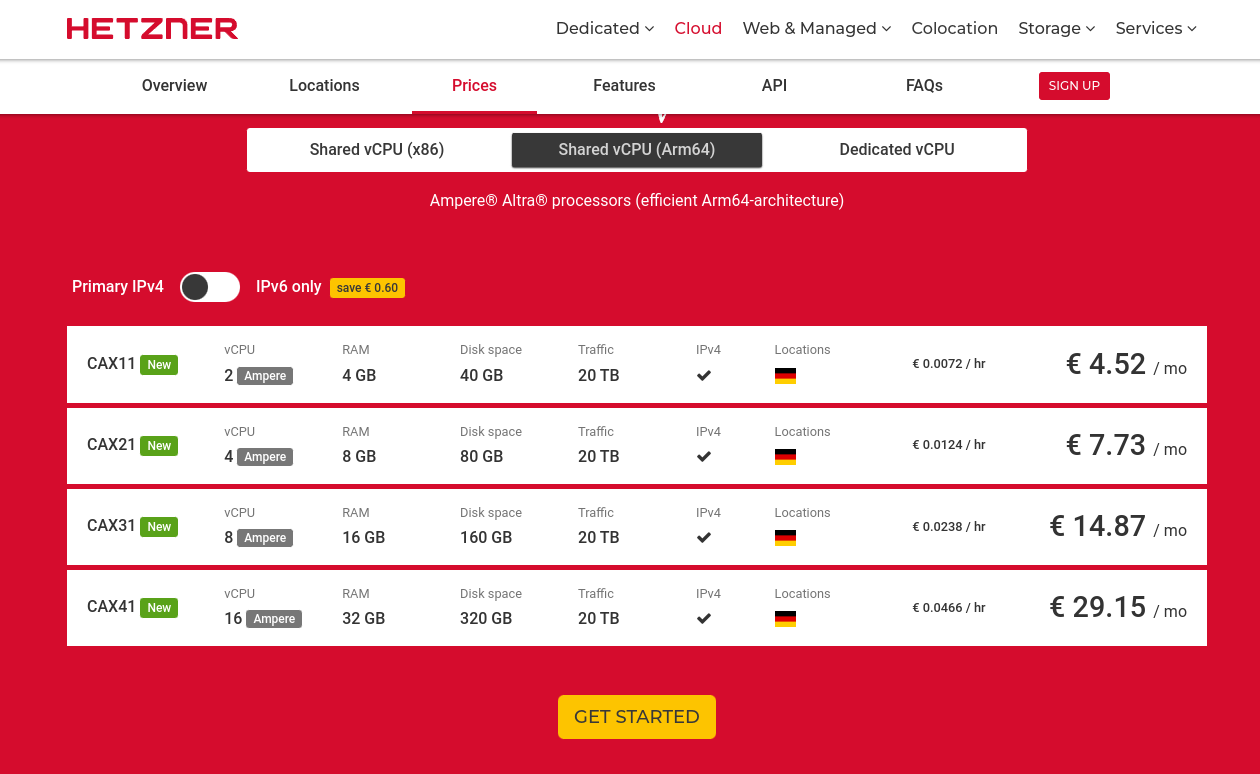 Feature Request: Add Support for Hetzner's New ARM Servers - CAX11, CAX21, CAX31, CAX41 · Issue ...