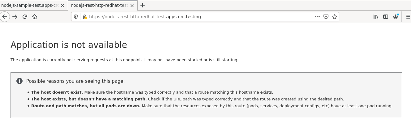 [BUG] vSock deployment does not show any sample apps · Issue #2337 · crc-org/crc · GitHub