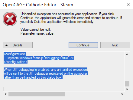 Unhandled excecption duplicating entity · Issue #146 · MattFiler/OpenCAGE · GitHub