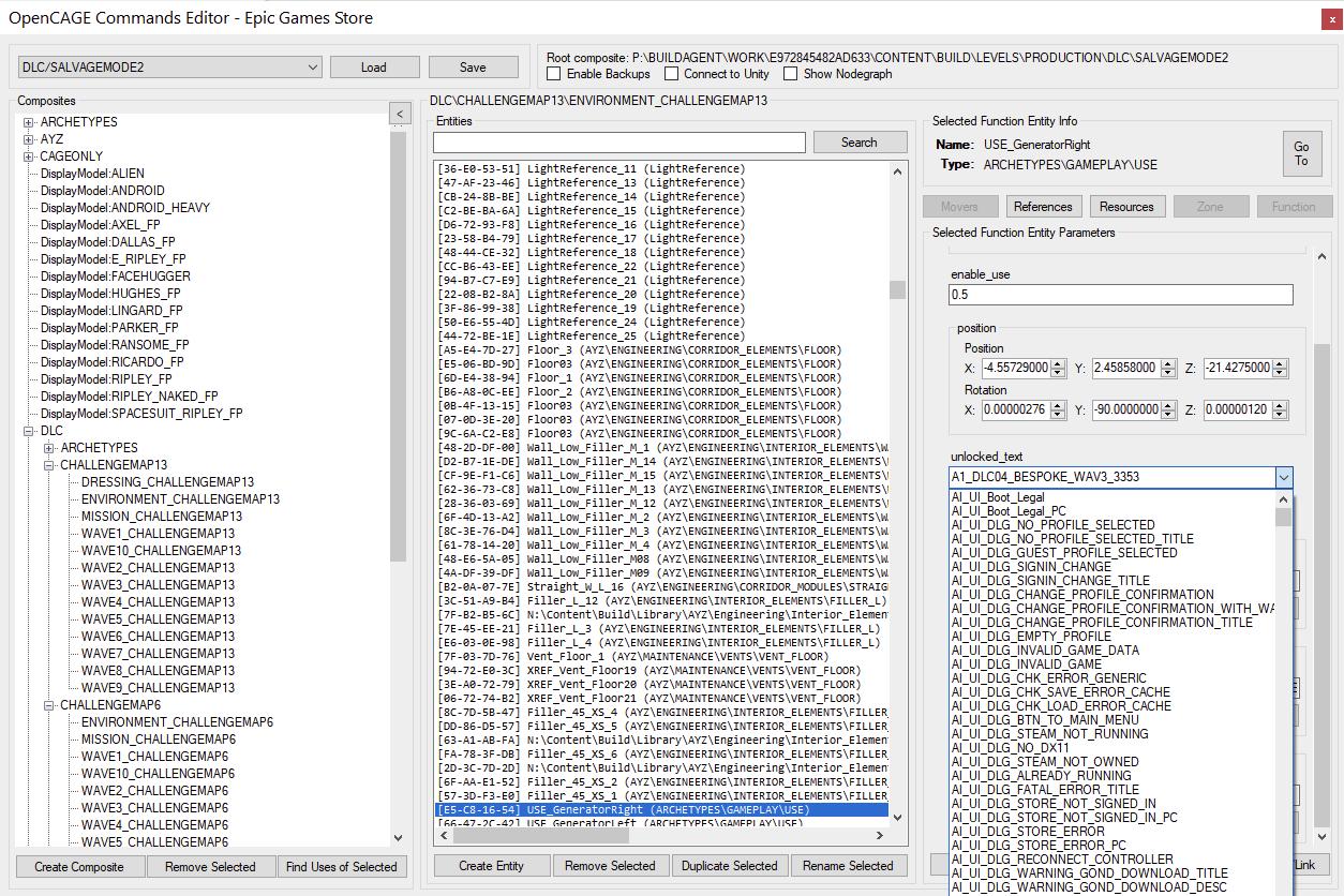 Dropdown list in DLC/SALVAGEMODE2 shows wrong list · Issue #235 · MattFiler/OpenCAGE · GitHub