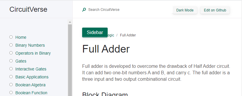 Improve Sidebar Button · Issue #151 · CircuitVerse/Interactive-Book · GitHub