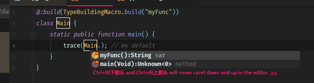 Code completion when macro @:build · Issue #893 · HaxeFoundation/intellij-haxe · GitHub